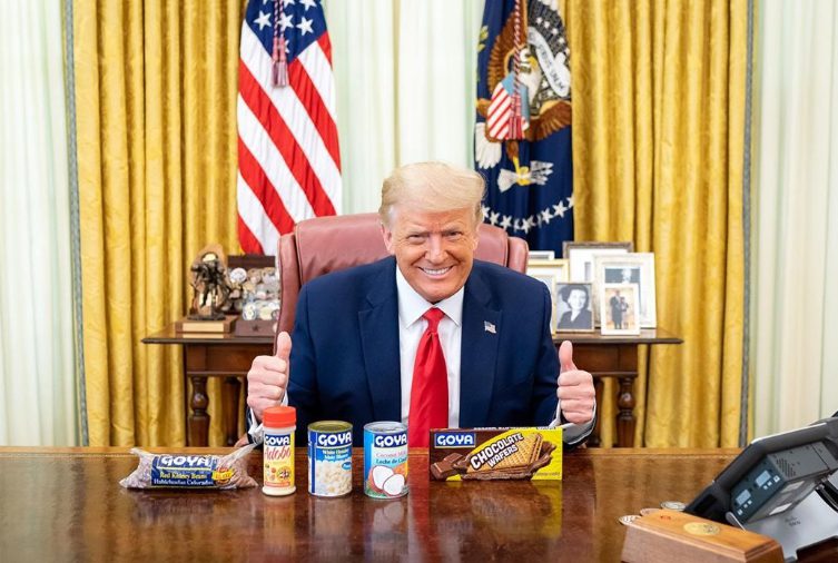Trump looks like a spiffy hobo in his bean company ad - Country Herald