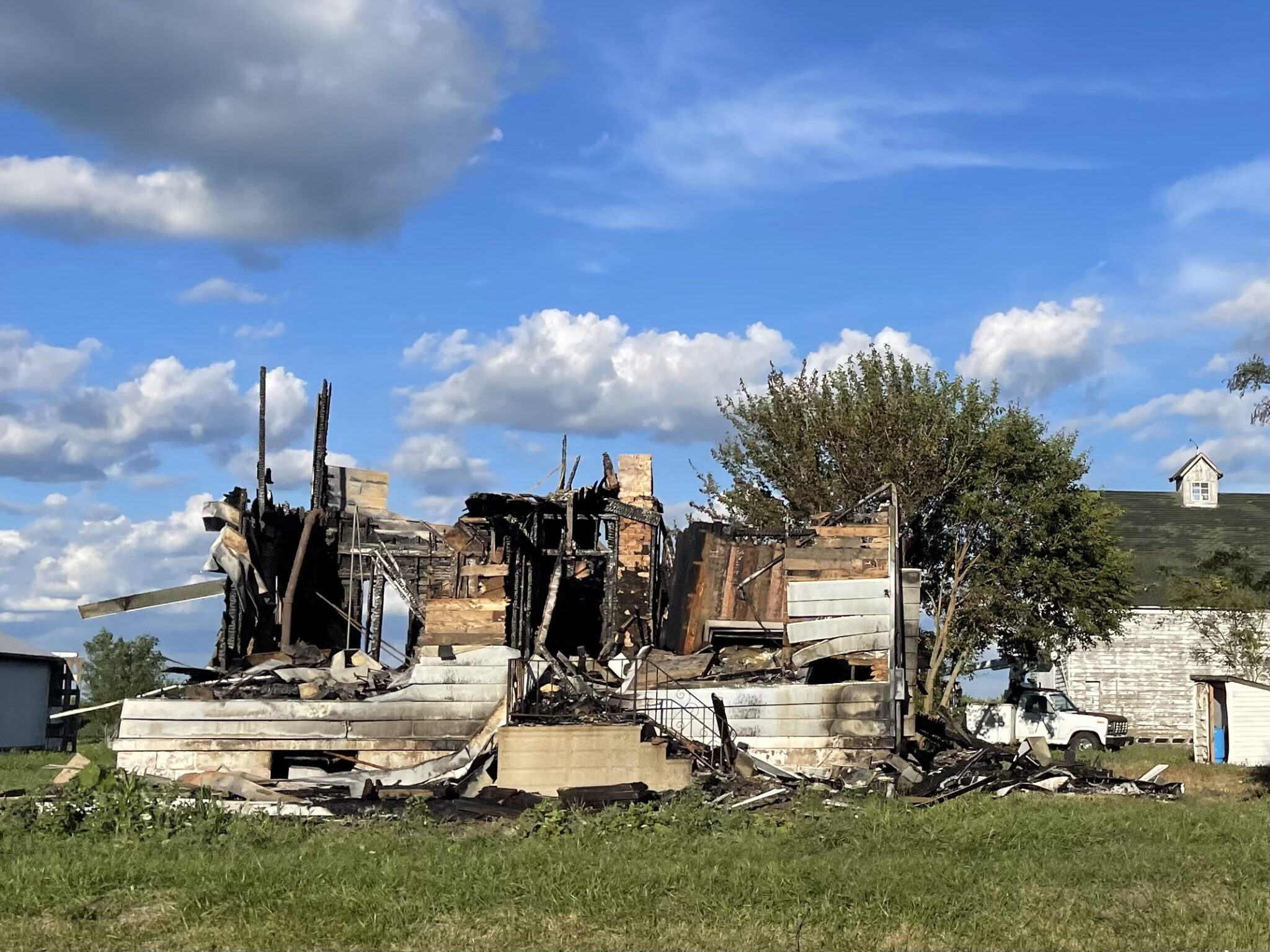 15 Fire Departments respond to House Fire on Route 45 in Peotone ...