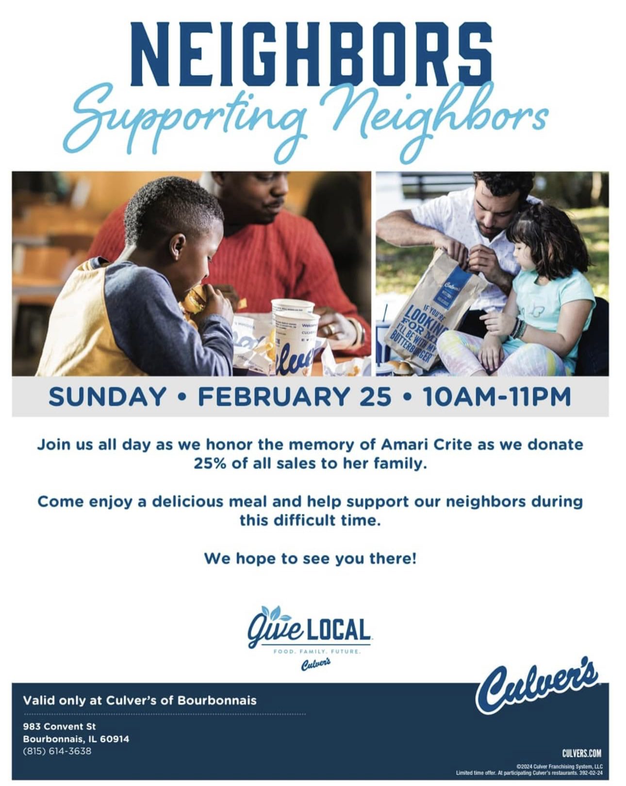 Bourbonnais Culver's Fundraiser Marks Month Since Momence Basketball ...