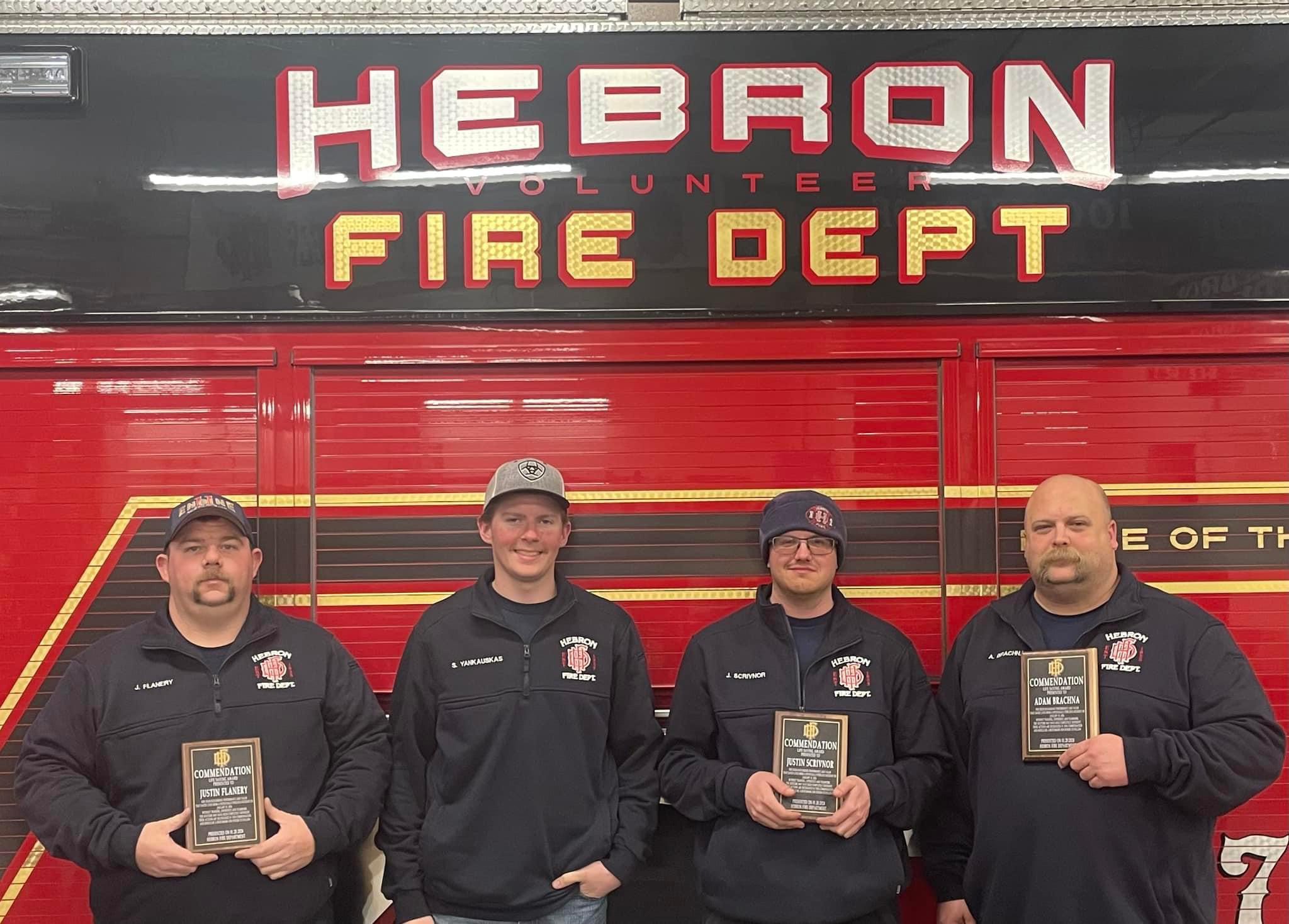 Hebron, IN - Four Firefighters Awarded Life Saving Commendation for ...