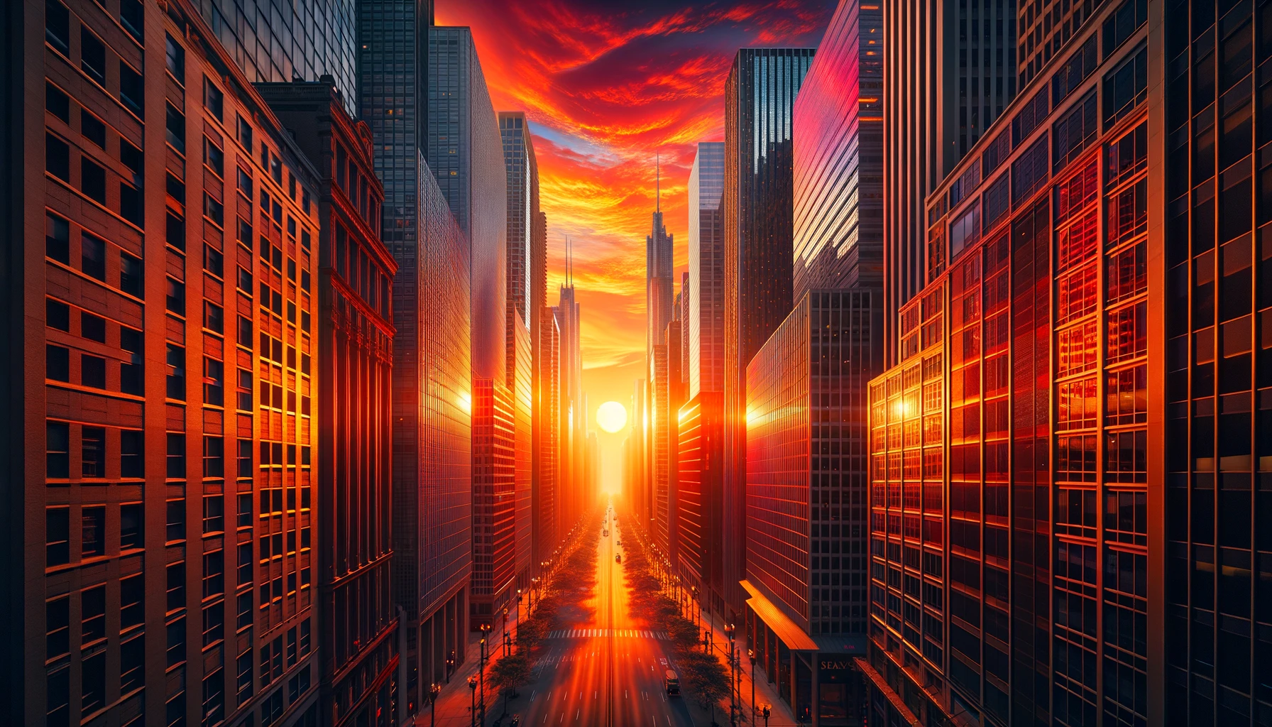 Chicago, IL - Spectacular Chicagohenge Phenomenon Shines on City's East ...